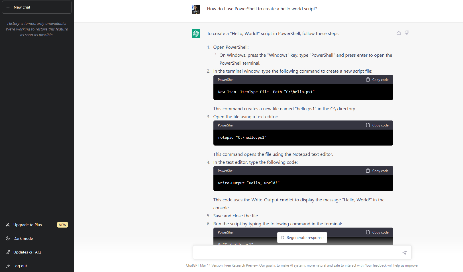 ChatGPT có thể viết code PowerShell không? - IDC Online